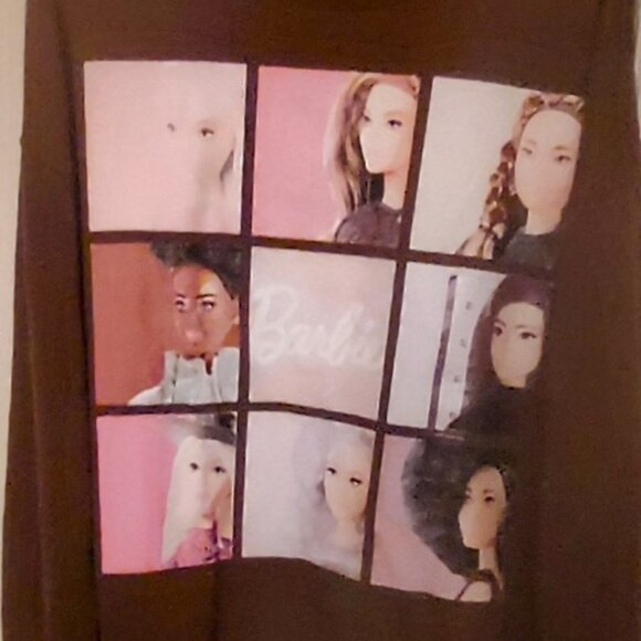 Mattel | Tops | Barbie Mattel Brown Crewneck Ladies Sweatshirt Nwt Size ...